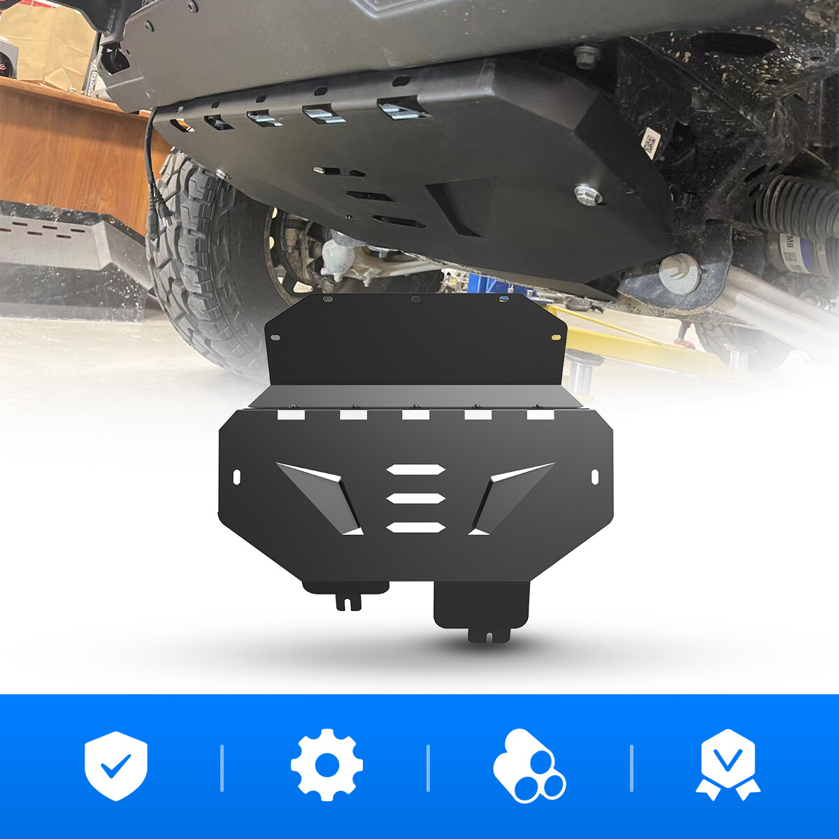 For 2021 2022 2023 Ford Bronco 4 in 1 Modular Front Bumper Side Wing ...