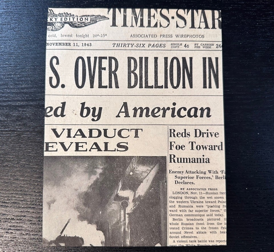 1943 Cincinnati WWII WW2 Adolf Hitler Death Crystal Ball Nazi Germany ...