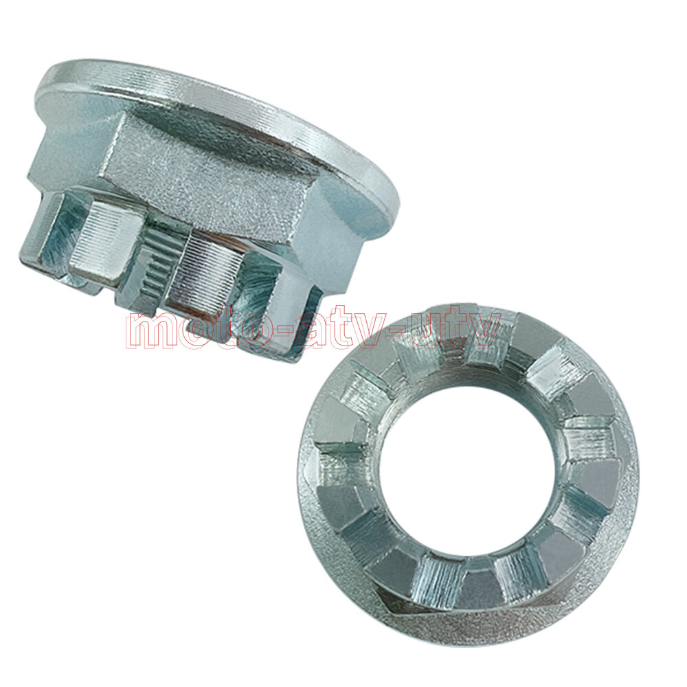 Rear Wheel Axle Nuts w/ Pin For Honda ATV Recon 250 #90304-HM7-A10 ...