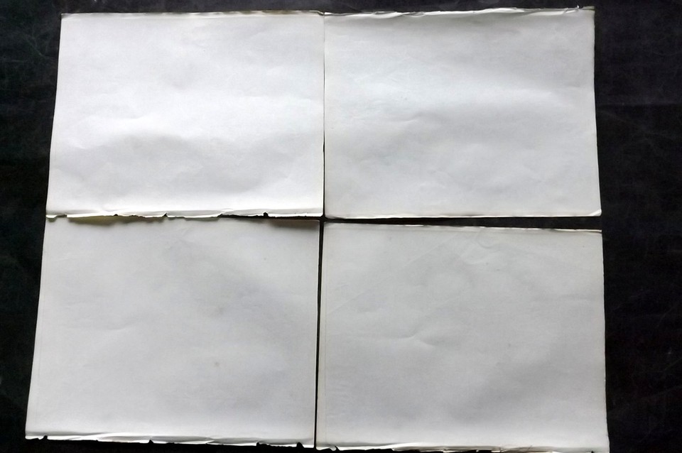 Old Paper Bookbinding 1849 Lot of 20 Thin Wove Paper Sheets, 4to ...