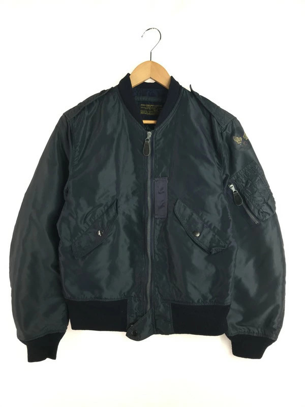 Buzz Rickson's L2A Flight Jacket Navy Men's Used | eBay