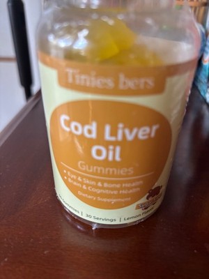 Cod Liver Oil Gummies 1000mg, Sugar Free for Adults & Kids 60 Gummies ...