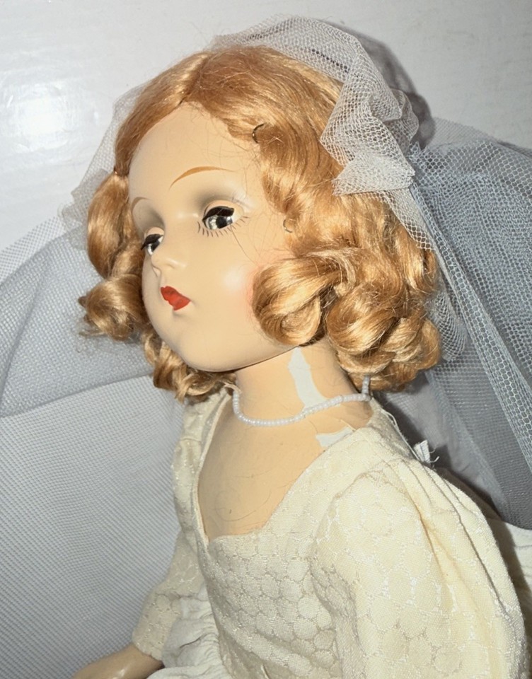 Vintage Antique WENDY ANN BRIDE 1930s COMPOSITION MADAME ALEXANDER Doll ...