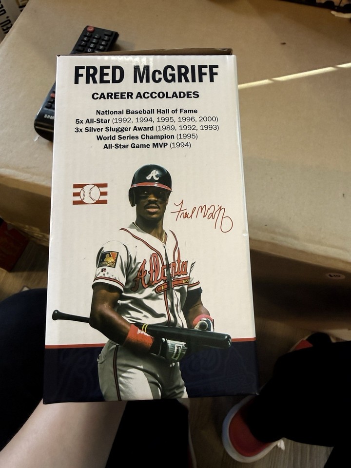 Atlanta Braves Fred McGriff Hall Of Fame Bobblehead new in Box | eBay