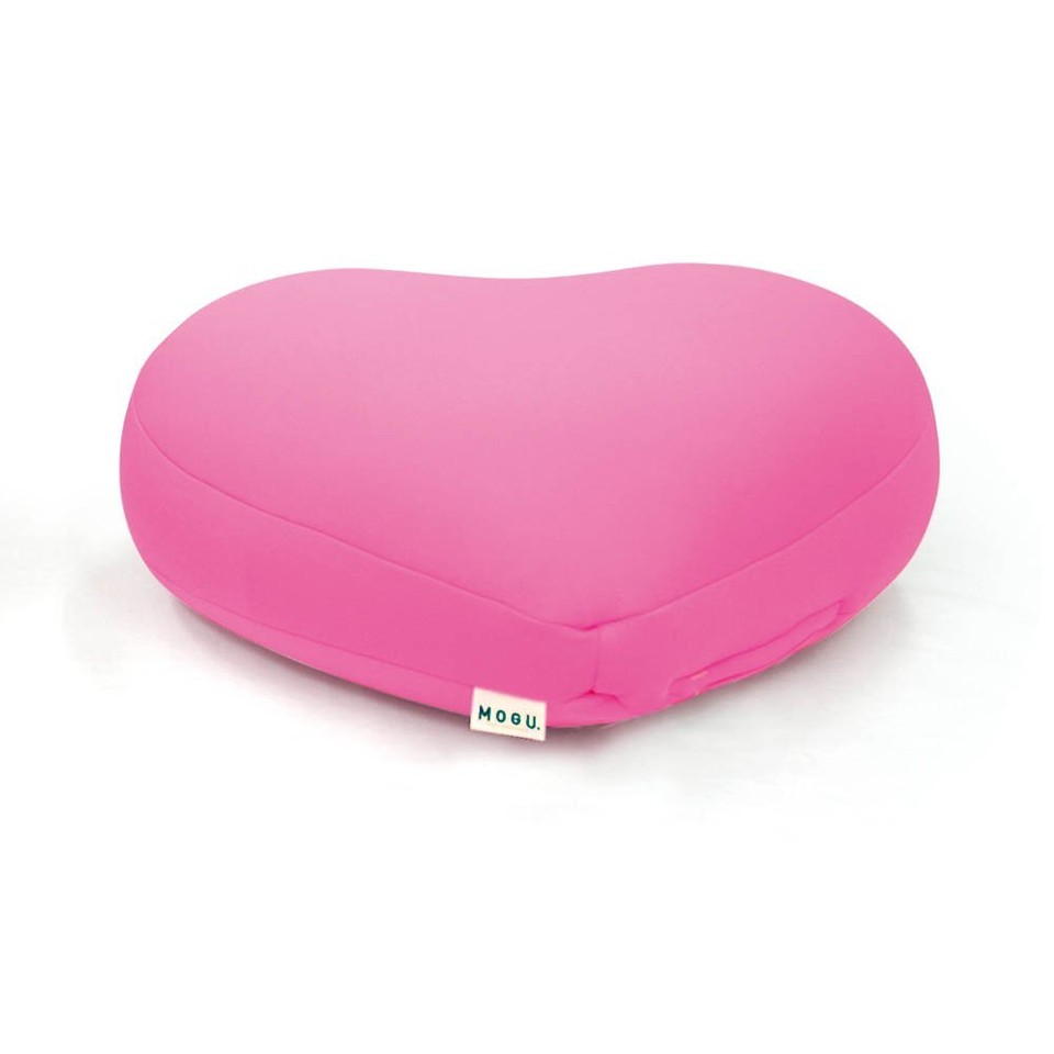 MOGU Heart Pillow Cushion Shocking Pink 836137 polystyrene beads Made ...