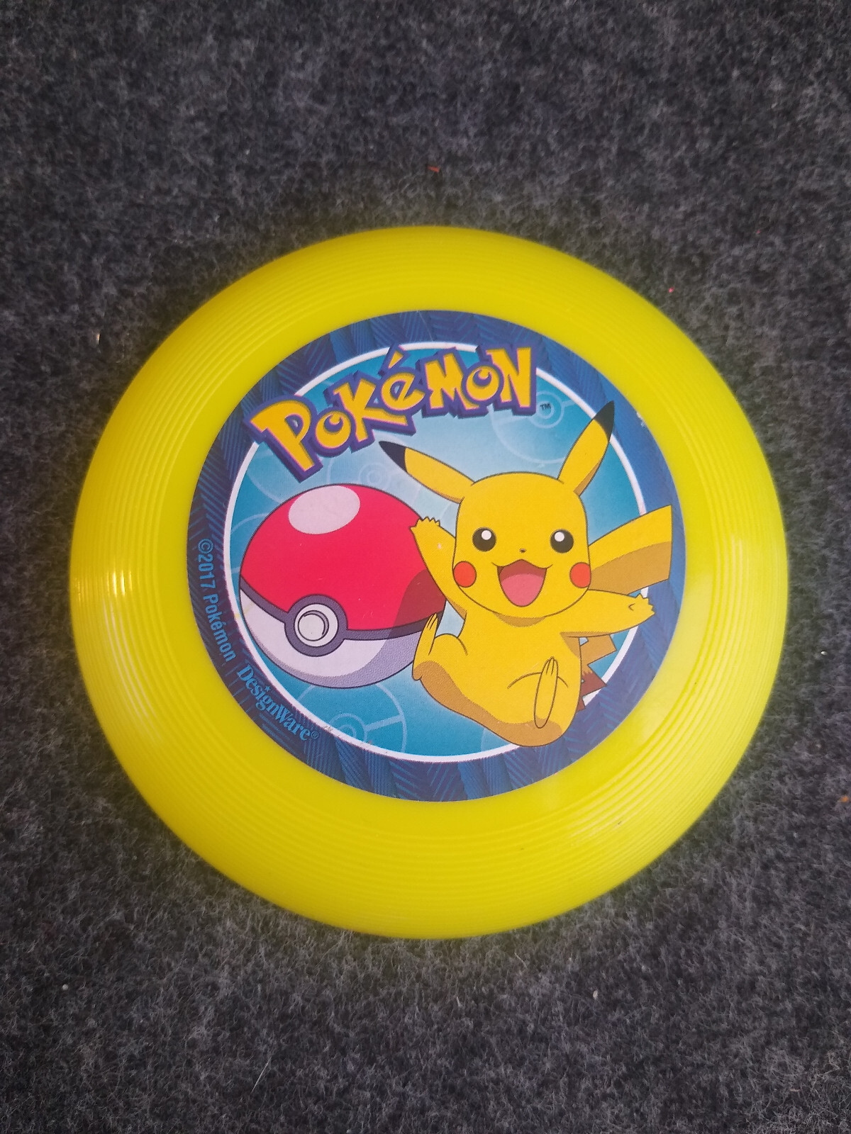 Designware Pokemon Mini Frisbee Yellow Flying Disc Pikachu 2017 - //WE ...
