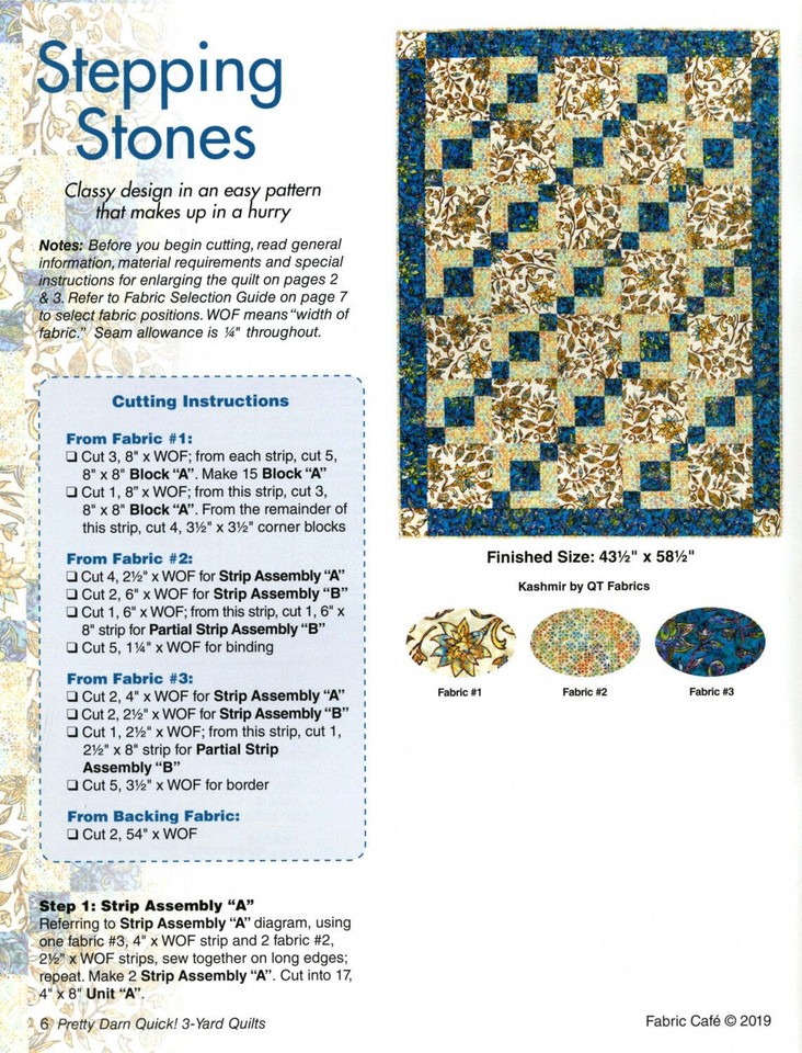 Pretty Darn Quick! 3-Yard Quilts-Fast & Easy Quilts | eBay