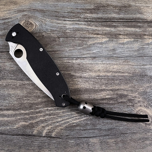 Titanium Knife Lanyard Bead Paracord Necklace Pendant Keychain EDC ...
