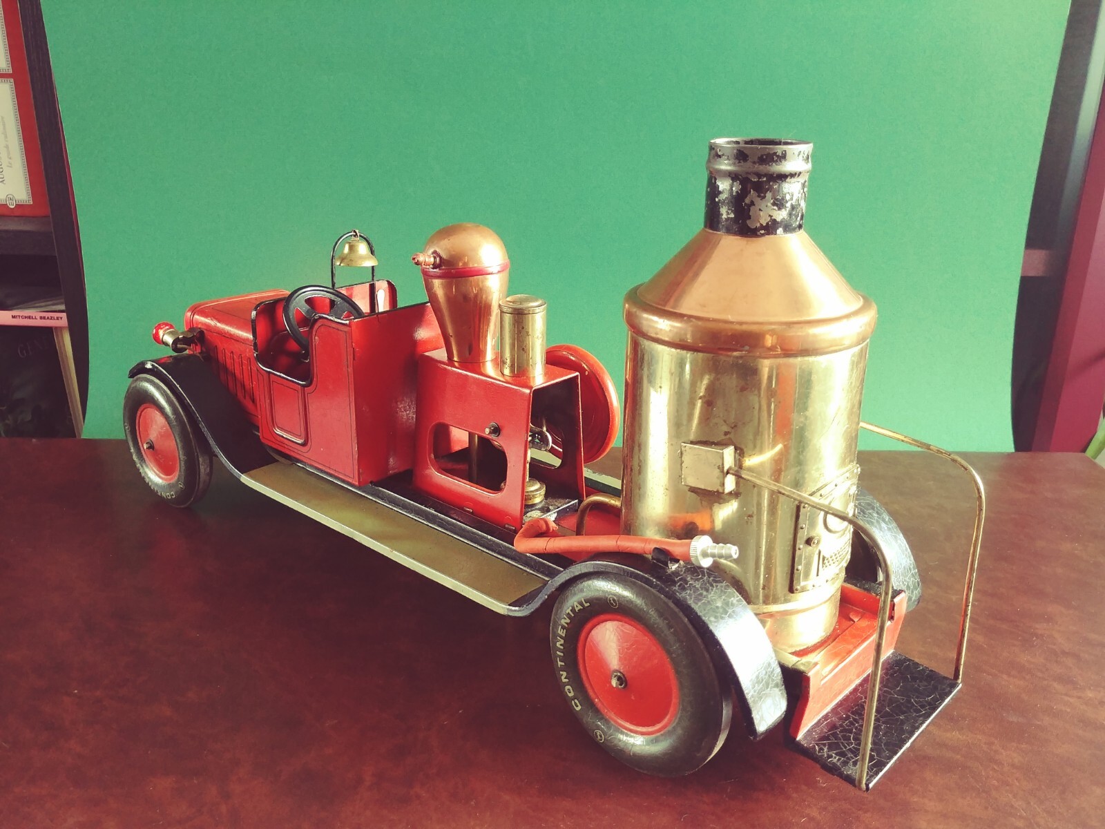 Very Rare 1930s BING Tin Wind-up Fire Pumper Engine Truck Tinplate w ...