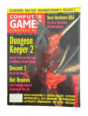 Computer Games Strategy Plus Magazine #99 February 1999 Dungeon Keeper ...