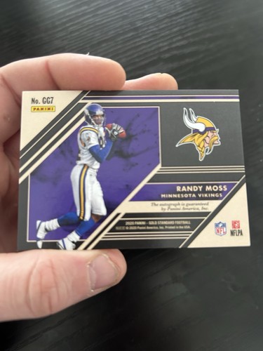 2020 Gold Standard Randy Moss Auto 6/10 | eBay