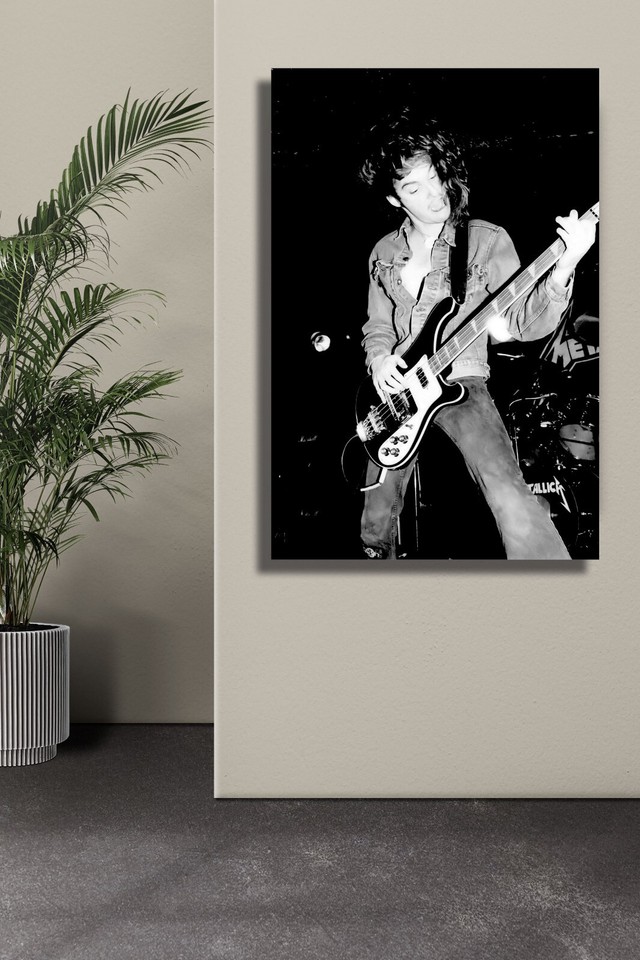 Cliff Burton Metallica Poster 24x36 Inch Photo Rare Print Wall Art ...
