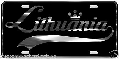 Lithuania License Plate All Mirror Plate & Chrome and Regular Vinyl ...