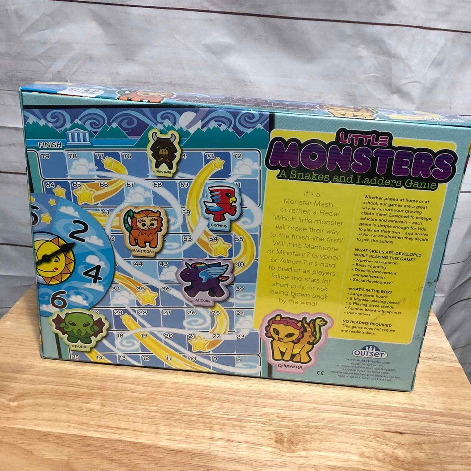 Little Monsters Game of Snakes and Ladders | eBay