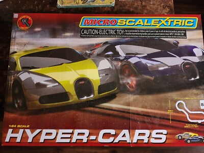 Micro Scalextric Hyper Cars Slot Racing Kit 1:64 Scale | eBay