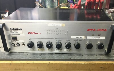 Radio Shack MPA-250A PA Amplifier 250 Watt | eBay