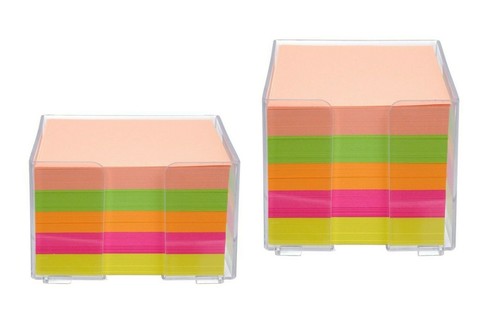 500/ 700 Non-Sticky Memo Notes Paper Cube Square Neon Note Sheets Home ...