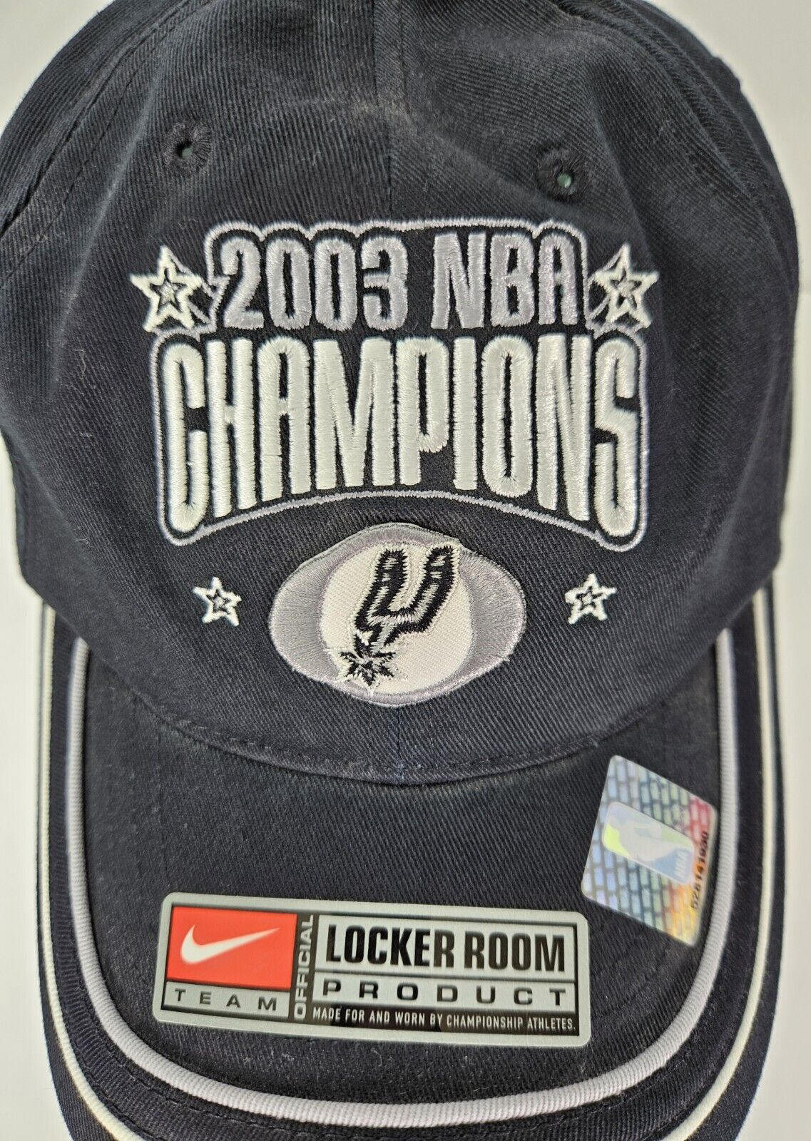 Vintage Nike San Antonio Spurs Adjustable Hat 2003 Champions Locker ...