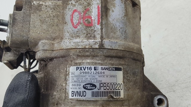 Range Rover L322 Vogue 2006 Tdv8 Air Con Compressor Pump JPB500220 for ...