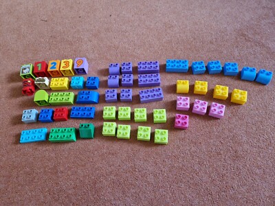 Lego Duplo Blocks X 20 Bricks Random Selection And 30 X Mega Bricks ...