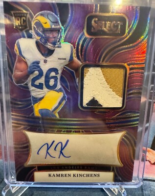 2024 Panini Select Kamren Kinchens Signature RC 34/49 RPA Rams RSM-KKS ...