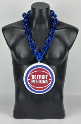 Detroit Pistons Big Chain 7” Round EVA Foam Logo 34” Blue Chain Fan ...