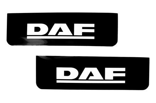 DAF Lorry HGV Truck Mudflaps 18x60cm Smooth Black PVC Mud Flaps with ...