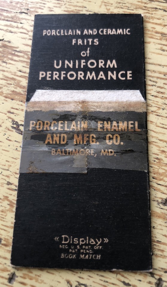 1940s-50s Pemco Baltimore Maryland Porcelain Enamel And MFG Co Ceramic ...