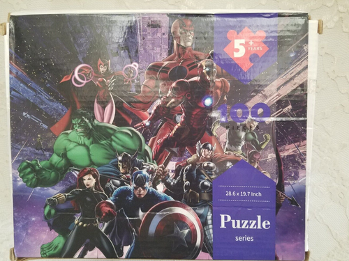 MARVEL AVENGERS SUPER HERO JIGSAW PUZZLE 100 PIECE ~ LARGER PIECES~5 ...