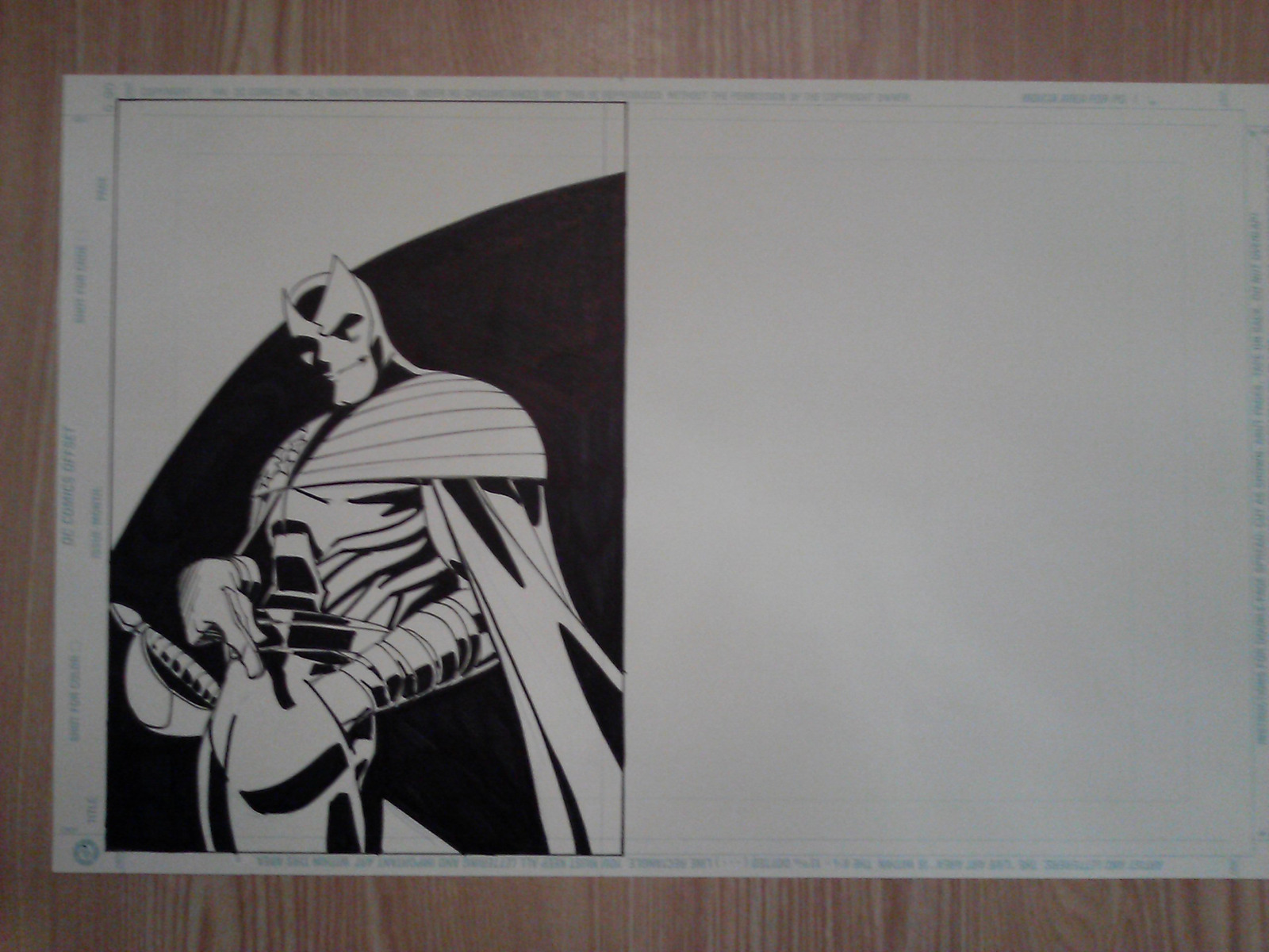 famous artist CITIZEN V Thunderbolts Drawing ORIGINAL COMIC ART Marvel ...