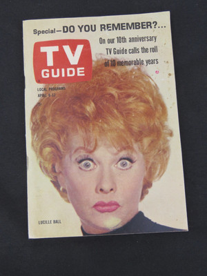 TV GUIDE APRIL 6, 1963 LUCY LUCILLE BALL SoCal Ed. No Label! | eBay