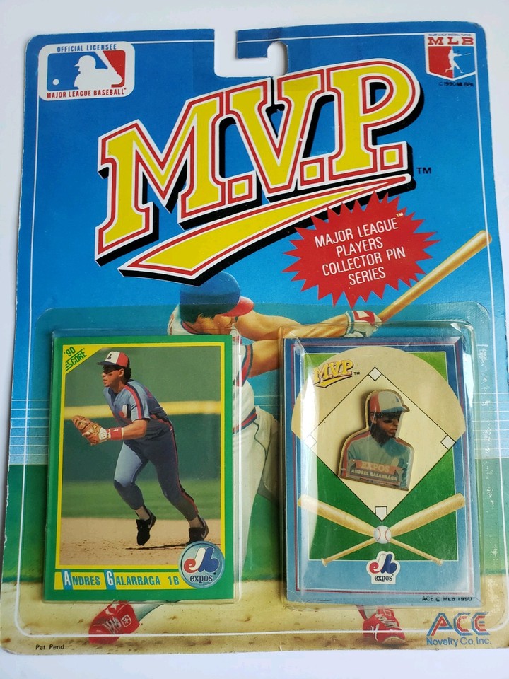 VINTAGE 1990 MAJOR LEAGUE PLAYERS COLLECTOR PIN SERIES ANDRES GALARRAGA ...