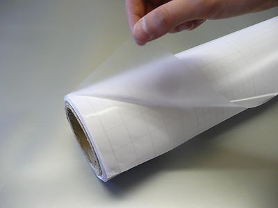 5 MTR 12"/305mm MATT TRANSPARENT / CLEAR STICKY BACK PLASTIC ROBO OVER ...