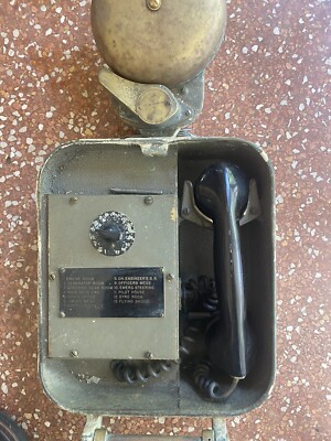 Ship's Sound Powered Phone used for internal communications | eBay