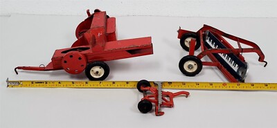R-205 VINTAGE TRU-SCALE TOY HAY BALER, HAY RAKE, AND SICKLE MOWER! | eBay