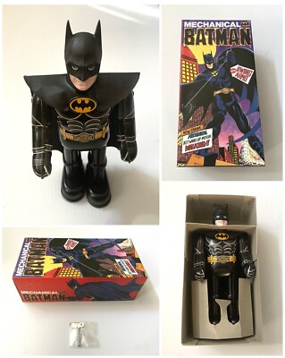 BILIKEN BATMAN Wind Up Tin Mechanical Robot + Original Box Japan 1980s ...