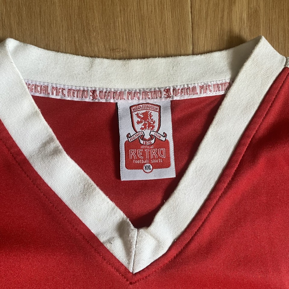 Middlesbrough Retro Replicas Football Shirt 1960 Sze XXL | eBay