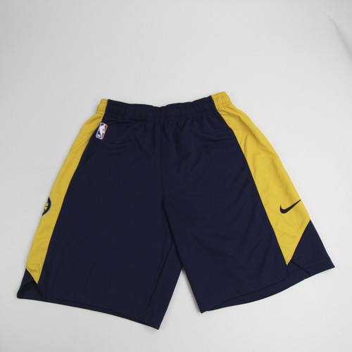 Indiana Pacers Nike NBA Authentics Practice Shorts Men's Navy/Gold Used ...