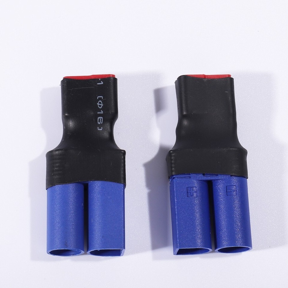 2 Pcs EC5 Male to Female Deans T-Plug Connectors Adapter No Wire | eBay
