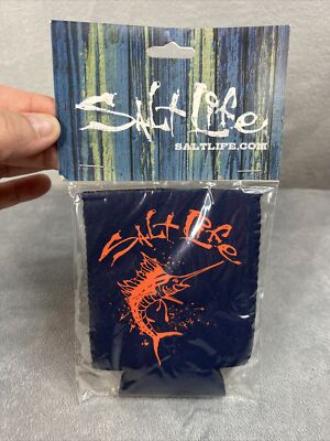 SALT LIFE SAILFISH COLLEGE POP BEER BOTTLE CAN KOOZIE COOLER HOLDER ...