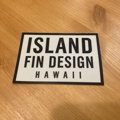 Island Fin Designs Hawaii Longboard Clear Black Glossy Surfing Surf ...
