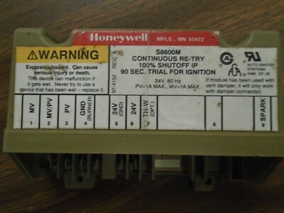 Controls - Honeywell S8600m