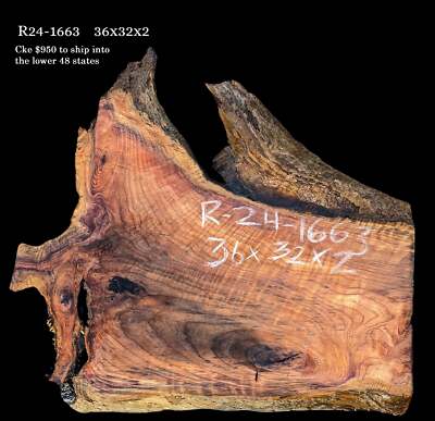 Live Edge Redwood | DIY craft wood | Table | Curly Redwood | R24-1663 ...
