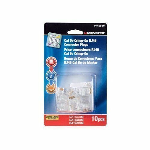 Monster Cable Rj45 Connector Plugs Category 5e 8 Position, 8 Conductor ...