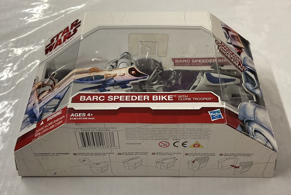 Star Wars The Clone Wars Barc Speeder Bike With Clone Speeder Hasbro ...