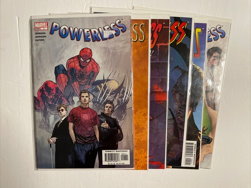 Powerless #1-6 (2004) 9.4 NM Marvel Complete Set High Grade Comic Books ...