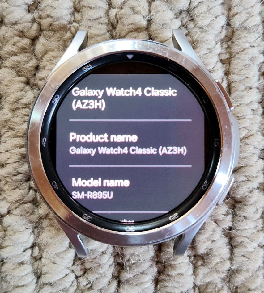 Samsung Galaxy Watch 4 Classic 44mm SM-R895U Silver GPS LTE, Unlocked ...