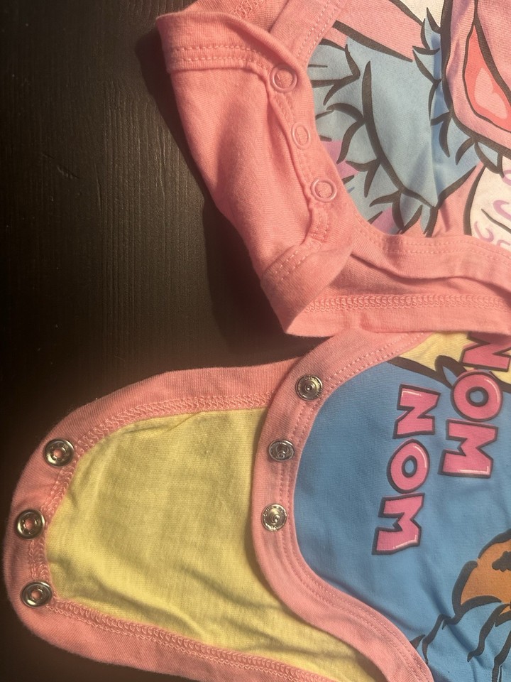 Sesame Street 2pc Cookie Monster & Abby Cadabby Bodysuits 0-3 Months ...