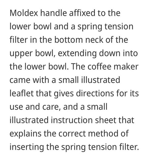 WWII PYREX SILEX VICTORY JEWEL TOP BOWL ONLY Vacuum/Double Bubble ...