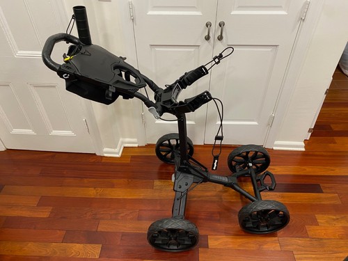 Bag Boy Quad Pro Golf Push Cart - Black - 4 Wheel - Collapsible w ...